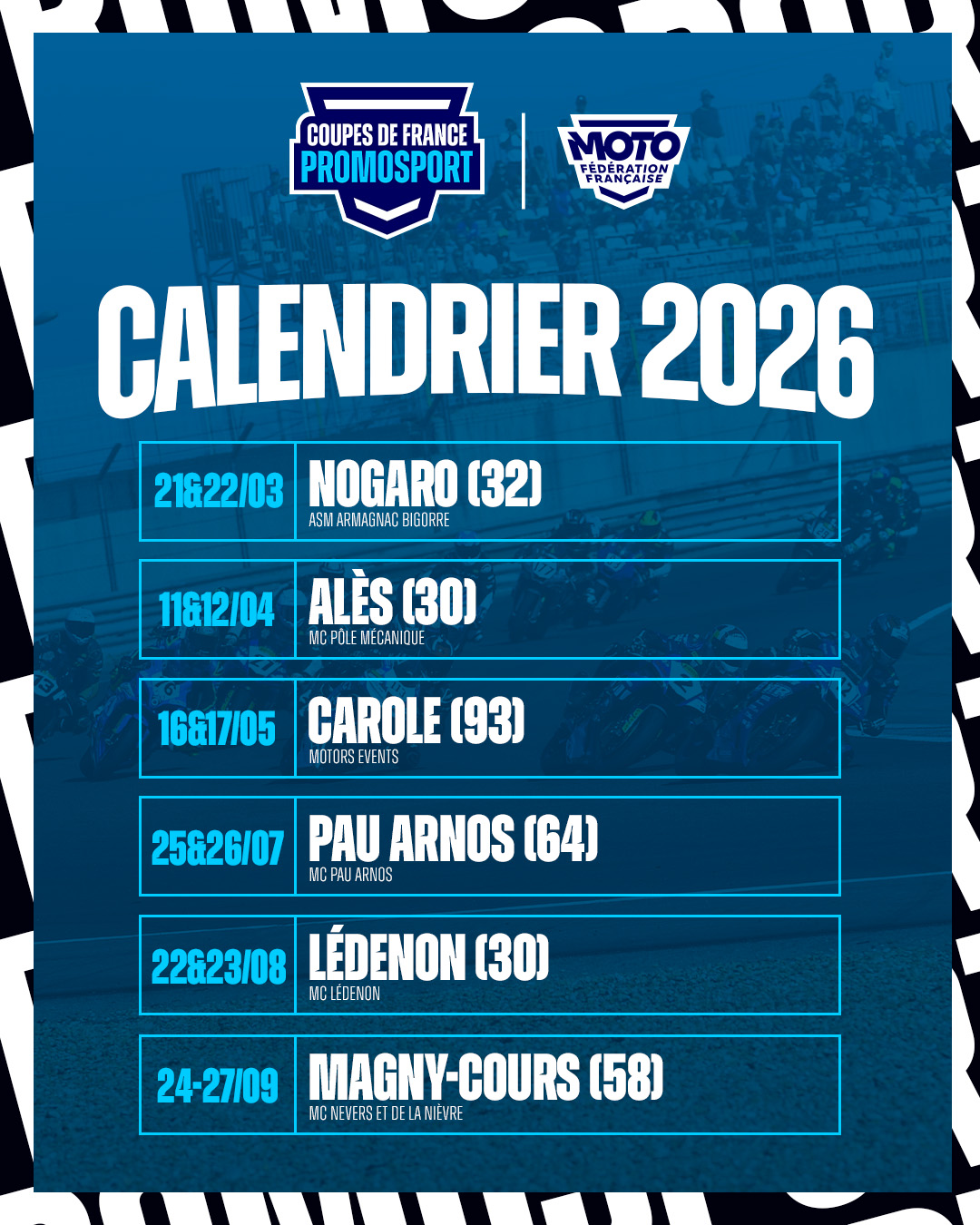 Le calendrier 2026 des Coupes de France Promosport est là ! - CDF Promosport